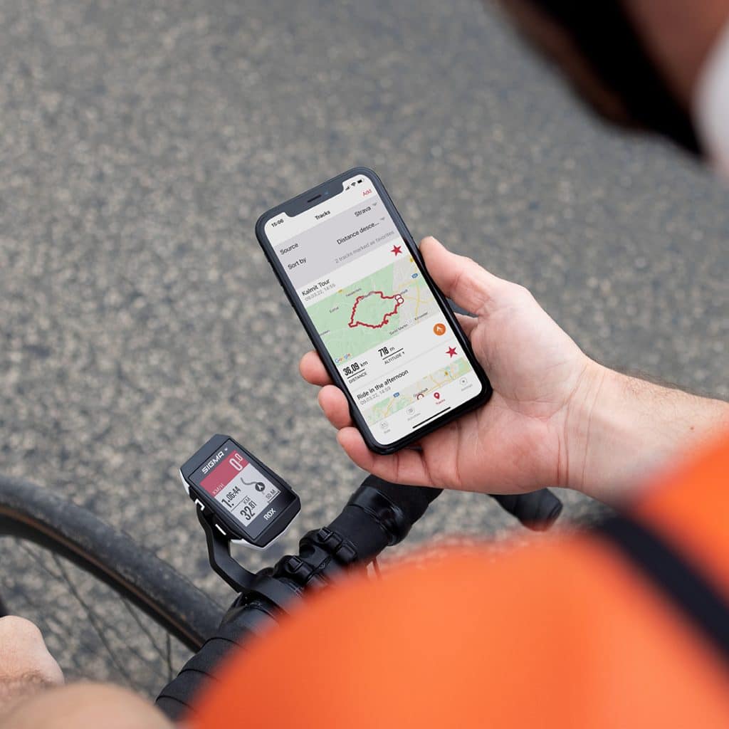 Sincroniza tus rutas de Strava con tu app SIGMA RIDE.